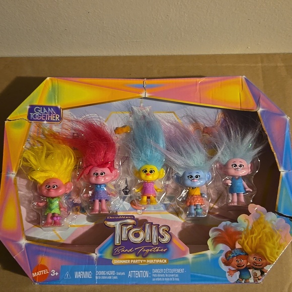 Trolls | Toys | Dreamworks Trolls Band Together Shimmer Party Multipack ...